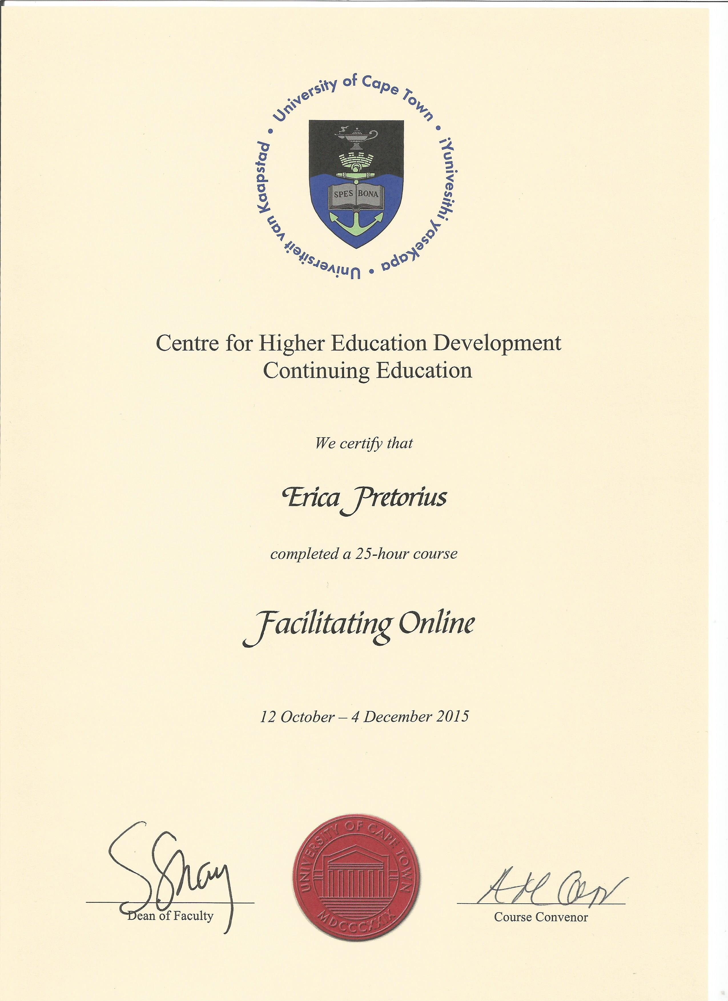 Erica Pretorius - Instructional Designer/ Teaching and Learning ...